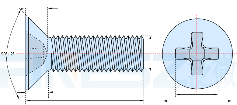 316 GB819 十字槽沉头机螺钉 H型 M6*35 产品详情