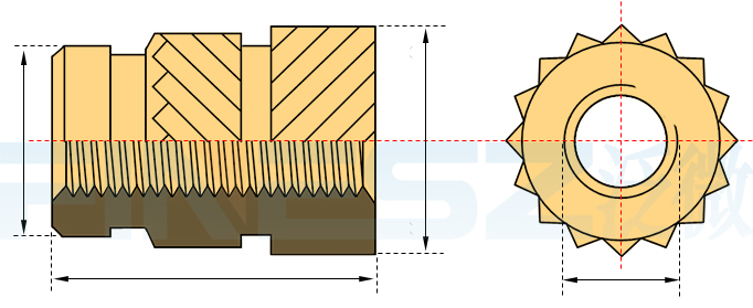 C3604 SL 热熔螺母 M3*4 产品详情